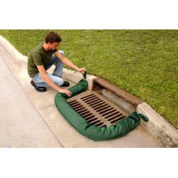 Filtersperre, f&uuml;r &Ouml;l und Sedimente, leichte Variante, mit &Ouml;sen, L 102 x B 178 x H 2743 mm, Polymer-Vlies, gr&uuml;n