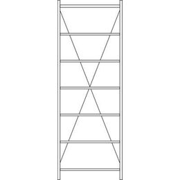 Sch&auml;fer Shop Fachbodenregal SSI Sch&auml;fer R3000, Grundregal, B 1055 x T 300 mm, Fachlast 100 kg