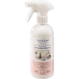 EccoClean K&uuml;chenreiniger, f&uuml;r die Fettentfernung auf unbeschichteten Oberfl&auml;chen, mit frischem Duft, vegan, Spr&uuml;hflasche mit 500 ml