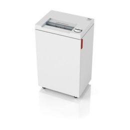 IDEAL Aktenvernichter 2445 MC, Mikroschnitt 0,8 x 12 mm, P-6, 35 l, 3-5 Blatt Schnittleistung, mit Rollen, Blauer Engel, grau