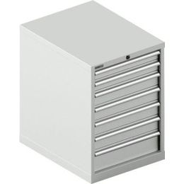 Sch&auml;fer Shop Sch&auml;fer Shop Select Schubladenschrank 27-36, 7 Sch&uuml;be, bis 75 kg, B 564 x T 725 x H 800 mm, lichtgrau/lichtgrau