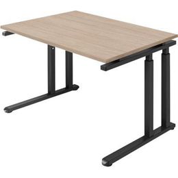 Sch&auml;fer Shop Sch&auml;fer Shop Select Schreibtisch SET UP, C-Fu&szlig;gestell, 1200x800, eiche/graphit