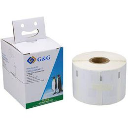 G&G Etiketten G&G, kompatibel zu Dymo 11354/s0722540, 32 x 57 mm, selbstklebend, Thermopapier, wei&szlig;, 1 x 1000 St&uuml;ck