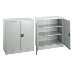Sch&auml;fer Shop 2er-Set Sch&auml;fer Shop Select Stahlschrank, 2OH, B 916 x T 422 x H 1000 mm, lichtgrau