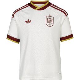 Adidas WM 2026 Spanien Ausw&auml;rts Teamtrikot Kinder - Gr&ouml;&szlig;e 140 - beige