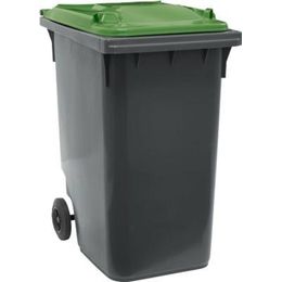 Sch&auml;fer Shop SSI Sch&auml;fer M&uuml;lltonne GMT, 360 l, bis 144 kg, fahrbar, vorbereitet f&uuml;r Chipaufnahme, PE, schwarzgr&uuml;n
