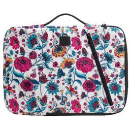 Exacompta Laptoph&uuml;lle Sleeve 13&ndash;14 Zoll Paisley, gepolstert, Eckschutz, versenkbarer Griff, Fronttasche, recycelt