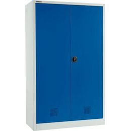 Sch&auml;fer Shop Sch&auml;fer Shop Select Umweltschrank, B 1200 x T 500 x H 1935 mm, 4 WHG-Wannen &agrave; 14 Liter, lichtgrau/enzianblau
