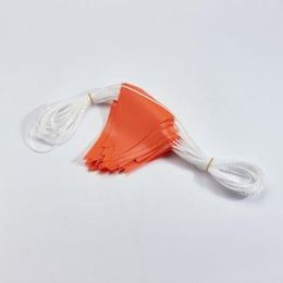 Mottez Wimpelkette 30 m, 45 Wimpel 16x17 cm, wasserfest & wetterbest&auml;ndig, PE-Seil &Oslash; 4 mm, f&uuml;r Event/Baustelle/Parkplatz