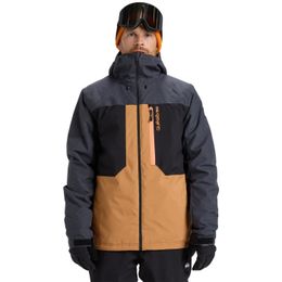 Snowboardjacke Quiksilver "Dawson", Herren, Gr. XL, schwarz, Obermaterial: 100% Microfaser;, Jacken Snowboardjacke