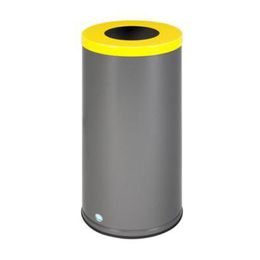 Var Wertstoffsammelger&auml;t WSG 70, 70 l, Aluminium-Griff, 8 kg, freistehend, gelb RAL 1023