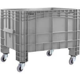 Stapel- und Transportgro&szlig;beh&auml;lter 285 L, H 1040 x B 640 x H 670 mm, Lebensmittelecht, von -40&deg;C bis +60&deg;C, 4 Lenkrollen