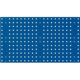 Bott Lochplatte Perfo 800, Lochgr&ouml;&szlig;e 9,2 x 9,2 mm, B 800 x T 13 x H 457 mm, Stahlblech pulverbeschichtet, enzianblau RAL 5010