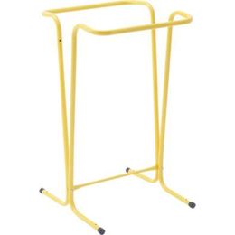 M&uuml;llsacktr&auml;ger Mottez, f&uuml;r M&uuml;lls&auml;cke mit Volumen 100/110 l, station&auml;r, B 450 x T 460 x H 750 mm, Stahlrohr lackiert, gelb