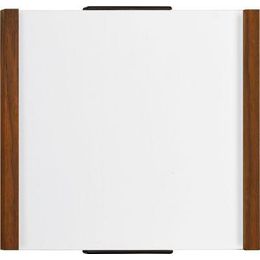 moedel T&uuml;rschild LMH, Holzrahmen, individuell beschriftbar, Polyester-Abdeckung, Klebemontage, B 160 x H 148 mm, Nussbaum