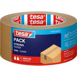 Packband Tesapack&reg; Paper ecoLogo&reg;, aus Papier, 50 m x 50 mm, St&auml;rke 107 &micro;, 6 Rollen