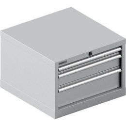 Sch&auml;fer Shop Sch&auml;fer Shop Select Schubladenschrank 27-27, 3 Sch&uuml;be, bis 75 kg, B 564 x T 572 x H 400 mm, wei&szlig;aluminium/wei&szlig;aluminium
