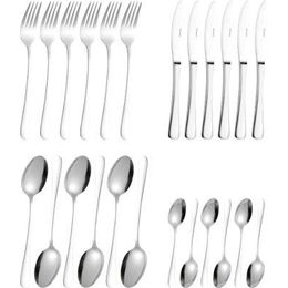 24-tlg Besteckset f&uuml;r 6 Pers., Edelstahl 18/0 poliert, Messer 2,2 mm, Besteckteile 2,0 mm &ndash; Klingenstahl