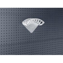 Bott Lochplatten-Schlauchhalter Perfo X, B 415 x T 190 x H 305 mm, Aluminium-Druckguss, grau