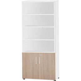 Sch&auml;fer Shop Sch&auml;fer Shop Select Kombischrank SET UP, 6 OH, B 800 x T 420 x H 2240 mm, wei&szlig;/eiche