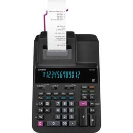 Casio Druckrechner DR-200R-BK, 2-farbiger Zeilendruck, 4,4 Zeilen/s, 12 Stellen, LC-Display, Netzbetrieb, B 204 x H 111,2 mm, schwarz
