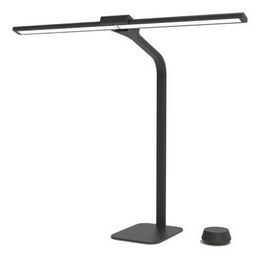 Unilux LED-Tischleuchte Strata Base, Schwarz, 66 cm, dimmbar, Fernbedienung, USB