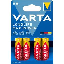 Batterien AA/LR6/Mignon Varta Longlife Max Power, 1,5 V, 4 St&uuml;ck