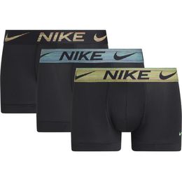 Nike Dri-fit Trunk 3er Pack Boxershort Schwarz F2u8 KE1156-2U8_S
