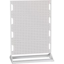 Bott station&auml;res Lochplatten-System Perfo Rack, 8 Lochplatten, B 1000 x T 550 x H 1450 mm, Stahl, lichtgrau RAL 7035/lichtgrau RAL 7035