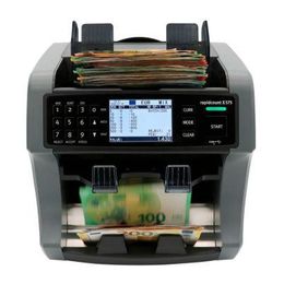 ratiotec&reg; Banknotenz&auml;hlmaschine rapidcount X575, EZB-gepr&uuml;ft, 1000 Banknoten/min, Z&auml;hlen/Sortieren/Echtheitspr&uuml;fung, Netzanschluss/USB/Druckeranschluss