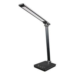 Unilux LED-Tischleuchte NOVY, drehbar, dimmbar, mit Touchfunktion und USB-Anschluss, Aluminium/ABS-Kunststoff