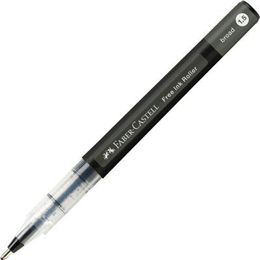 Faber-Castell Faber Castell Tintenroller Free Ink Broad, Schreibfarbe schwarz, Strichst&auml;rke 1,5 mm, mit Sichtfester und Metallclip, Recycling-Kunststoff, 1 St&uuml;ck