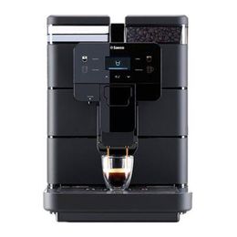 Saeco Kaffeevollautomat New Royal Black, f&uuml;r Bohnen, 1400 W, bis 2,5 l/600 g, h&ouml;henverstellbarer Auslauf f&uuml;r 2 Tassen, USB, schwarz