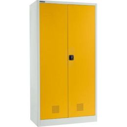 Sch&auml;fer Shop Sch&auml;fer Shop Select Umweltschrank, B 950 x T 500 x H 1935 mm, 4 WHG-Wannen &agrave; 11 Liter, lichtgrau/goldgelb