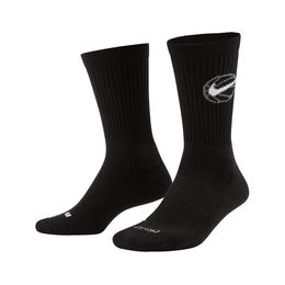 Nike Everyday Crew Socken Schwarz 0 DA2123-010-L