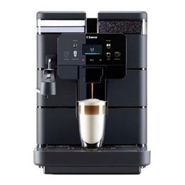 Saeco Kaffeevollautomat New Royal Plus, f&uuml;r Bohnen, 1400 W, bis 2,5 l/600 g, Milchaufsch&auml;umer, h&ouml;henverstellbarer Auslauf f&uuml;r 2 Tassen, USB, schwarz