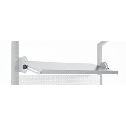 Sch&auml;fer Shop Sch&auml;fer Shop Pure Verstellboden AST31 Tischaufbau, bis 30 kg, B 1500 x T 400 x H 120 mm, Stahl, wei&szlig;aluminium