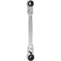 4 in 1 GEARplus umschaltbar Gelenk-Doppel-Ringschl&uuml;ssel, 10x13-17x19mm