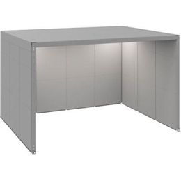 Sch&auml;fer Shop Sch&auml;fer Shop Select Akustikkabine, offen, Schallschutzklasse B, LED, B 4230 x T 3230 x H 2610 mm, Stahlblech/Polyestervlies, staubgrau