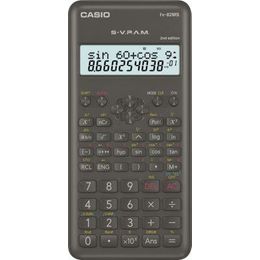 Casio wissenschaftlicher Taschenrechner fx-82MS-2, LC-Display, 10 Stellen, 2 Zeilen, Akkubetrieb, mit Abdeckung, B 77 x H 162 mm, schwarz