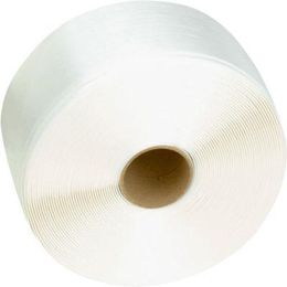Umreifungsband Banholzer und Wenz, Bruchlast 7250 N, Systemst&auml;rke 9430 N, L 500 m x B 19 mm, Polyester, wei&szlig;, 2 Rollen