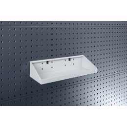 Bott Lochplatten-Ablageschale Perfo M1, B 450 x T 170 x H 105/30 mm, Aluminium, lichtgrau RAL 7035