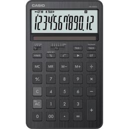 Casio Tischrechner JW-200DQ, LC-Display, 12 Stellen, kaufm&auml;nnische Rundung, Mehrwertsteuer-Funktion, Batterie-/Solarbetrieb, B 109 x H 182 mm, schwarz