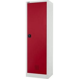 Sch&auml;fer Shop Sch&auml;fer Shop Select Umweltschrank, B 600 x T 500 x H 1935 mm, 3 Wannen &agrave; 11 Liter + WHG-Wanne 7 Liter, lichtgrau/rubinrot