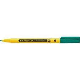Staedtler Fineliner Noris, Rundspitze, Strichbreite 0,6 mm, Tinte auf Wasserbasis, Recycling-Kunststoff, Schreibfarbe gr&uuml;n, 1 St&uuml;ck