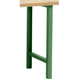 Sch&auml;fer Shop Sch&auml;fer Shop Pure Fu&szlig;gestell f&uuml;r Arbeitsplatte, nicht h&ouml;henverstellbar, T 665 x H 800 mm, resedagr&uuml;n RAL 6011