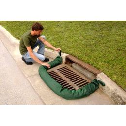 Filtersperre, f&uuml;r &Ouml;l und Sedimente, schwere Variante, mit &Ouml;sen, L 102 x B 178 x H 2743 mm, Polymer-Vlies, gr&uuml;n
