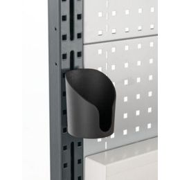 Sch&auml;fer Shop Sch&auml;fer Shop Pure Universalhalter f&uuml;r Arbeitstische/Tischaufbauten AST31, geschlossen, bis 5 kg, Kunststoff, schwarz