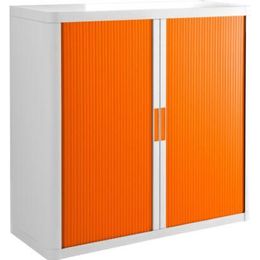 PAPERFLOW Rollladenschrank, H 1040 mm, wei&szlig;/orange