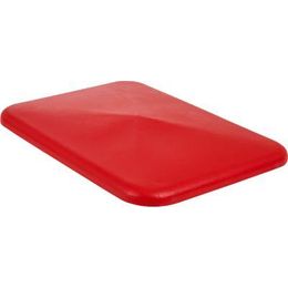 Deckel f&uuml;r Rechteckbeh&auml;lter, Kunststoff, 135 l, rot